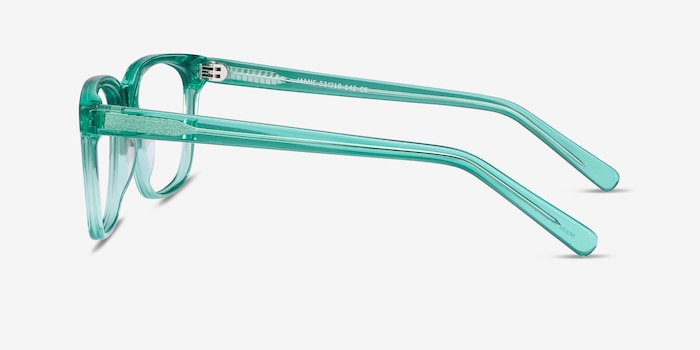Jamie - Rectangle Emerald Green Frame Glasses For Women | EyeBuyDirect