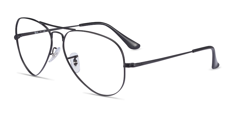 Ray-Ban RB6489 - Aviator Black Frame Eyeglasses | EyeBuyDirect