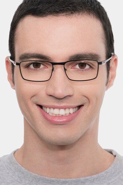 Oakley Fuller - Rectangle Polished Black Frame Glasses For Men ...