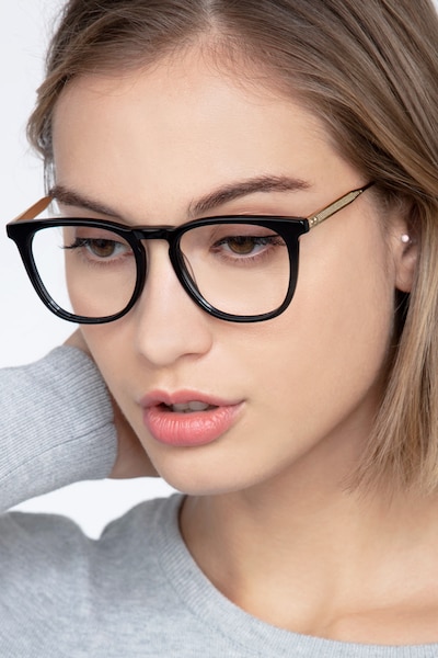Vinyl Classic Black Frames With Fine Detail Eyebuydirect